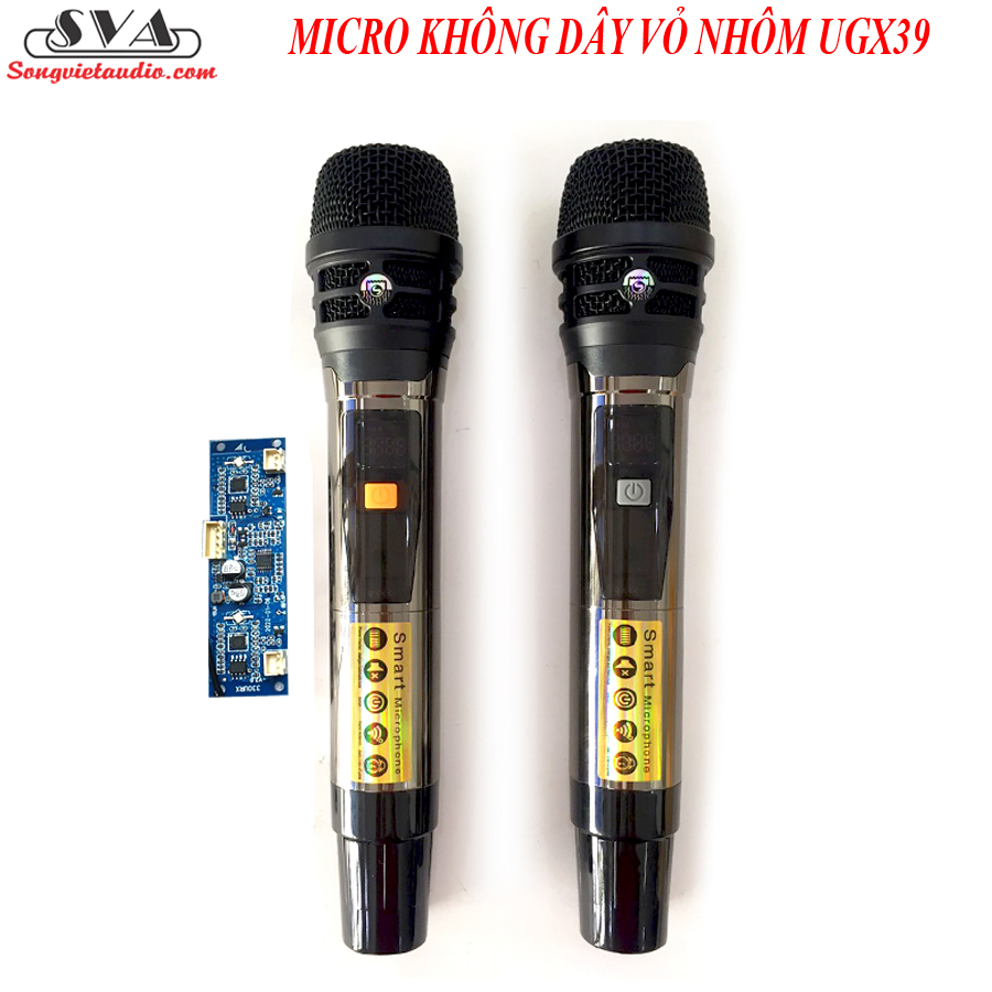 MICRO KHÔNG DÂY LOA KÉO UGX39 - THÂN NHÔM | SongVietAudio