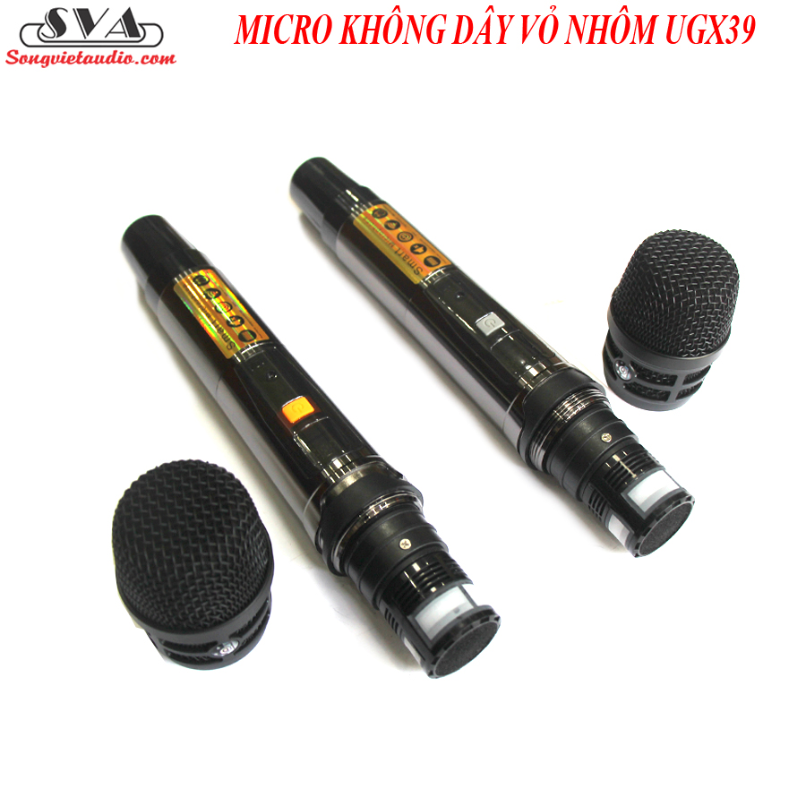 MICRO KHÔNG DÂY LOA KÉO UGX39 - THÂN NHÔM | SongVietAudio